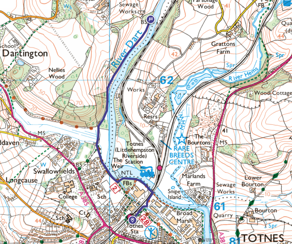 Walking Route River Dart Totnes | Fi Darby
